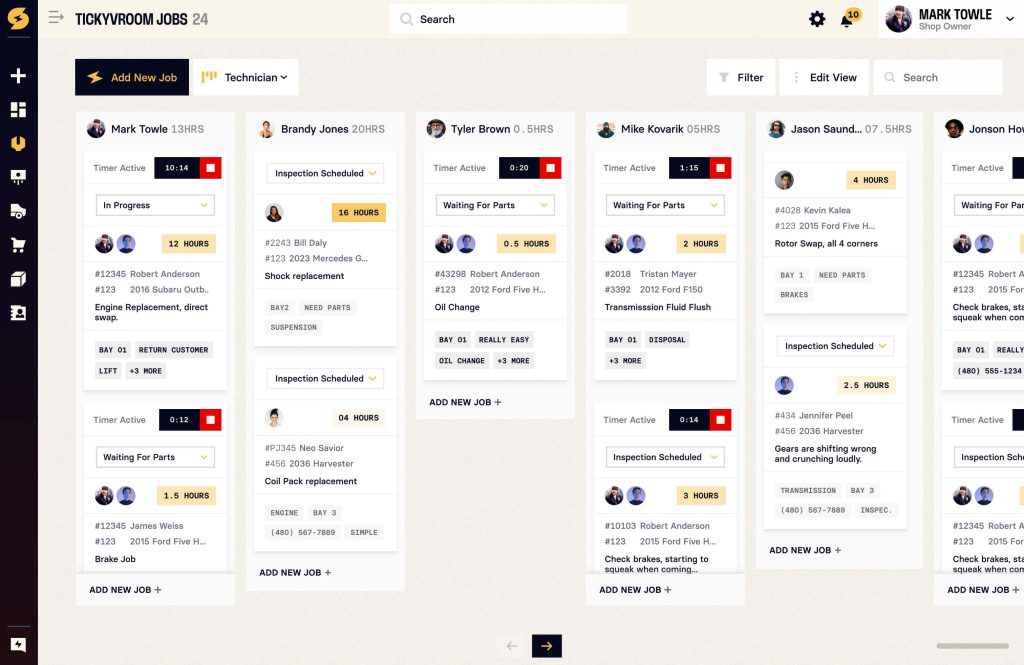 Workflows & Job Management - ShopController